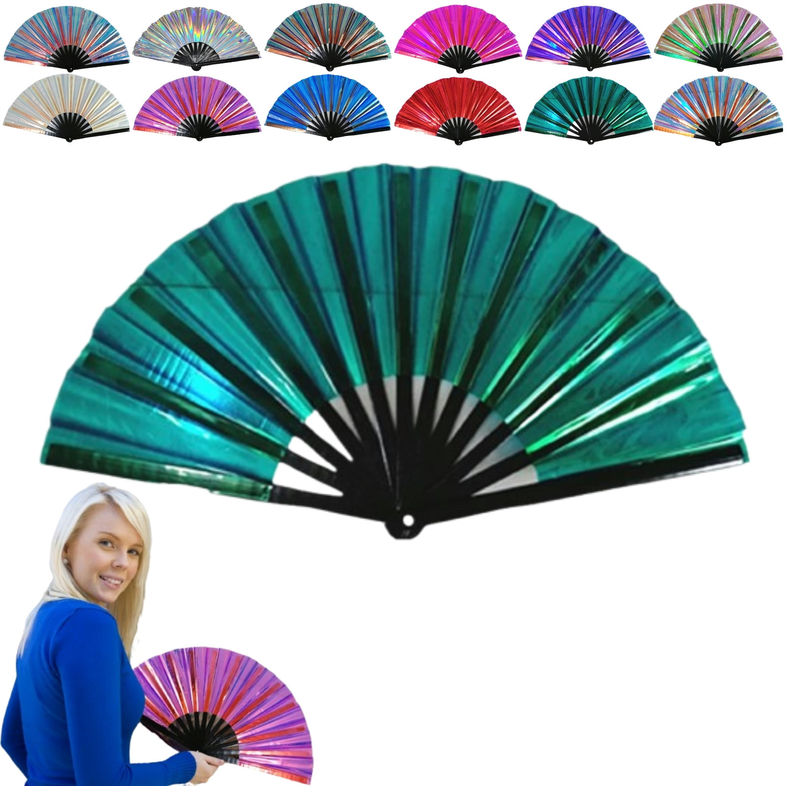 Clap Fans for Line Dancing, New Laser Popping Fans, Holographic Line ...