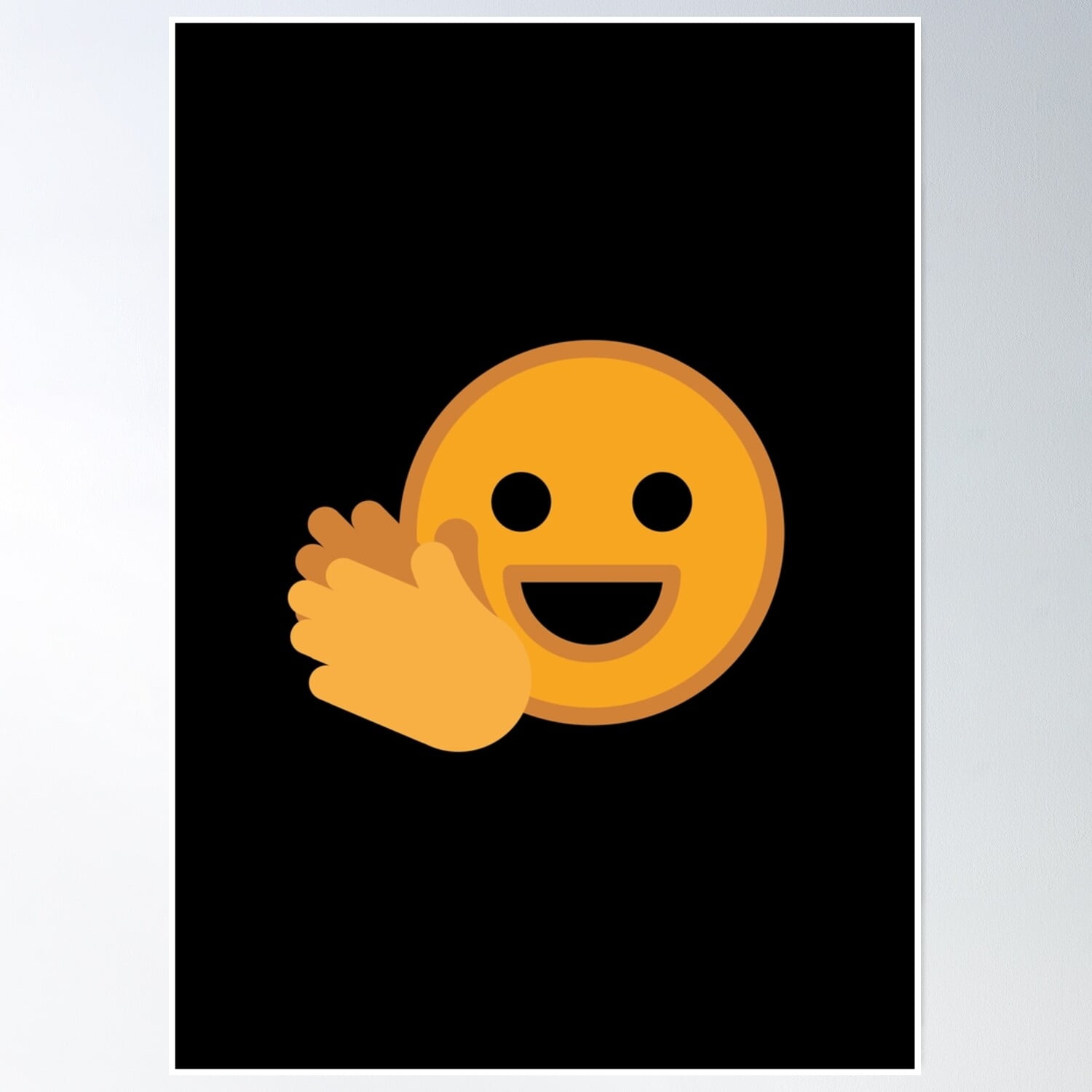 Clap For Healthcare Workers Emoji. Poster Wall Art, Modern Wall Decor ...