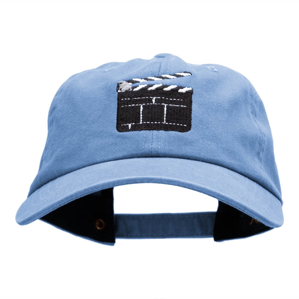 Clapper Board Embroidered Unstructured Cotton Cap - Blue OSFM - Walmart.com