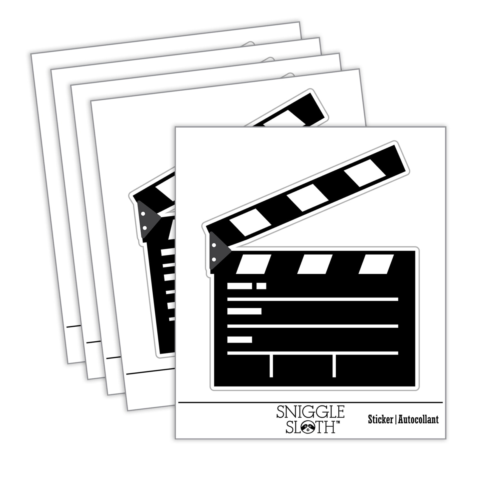 Clapperboard Movie Film Director Action Car Window Bumper Water Bottle ...