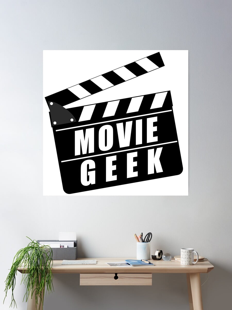 Clapperboard | Movie Geek Poster Wall Art, Modern Wall Decor For Living Room Bedroom, 24x36 ...