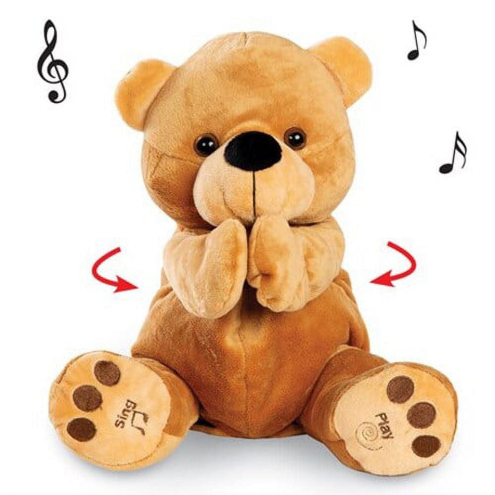 Clapping and Singing Musical Stuffed Bear with Moving Hands - Walmart.com