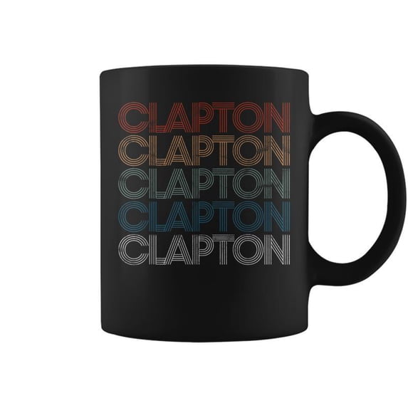 Clapton Name Retro Coffee Mugs - Walmart.com