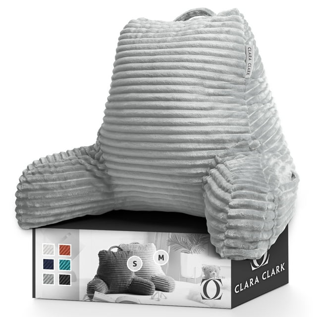 Clara Clark Backrest with Arms and Pockets- Premium Shredded Memory ...