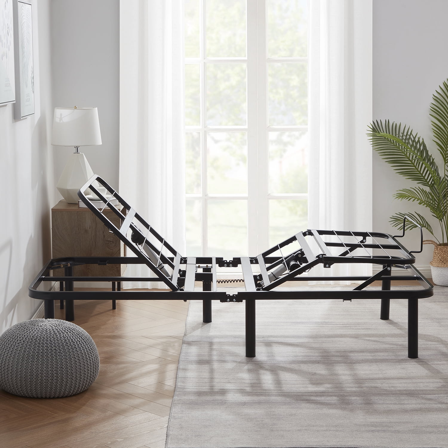 Clara Clark Basic Adjustable Bed Base, Full Size Bed Frame, Motorized ...