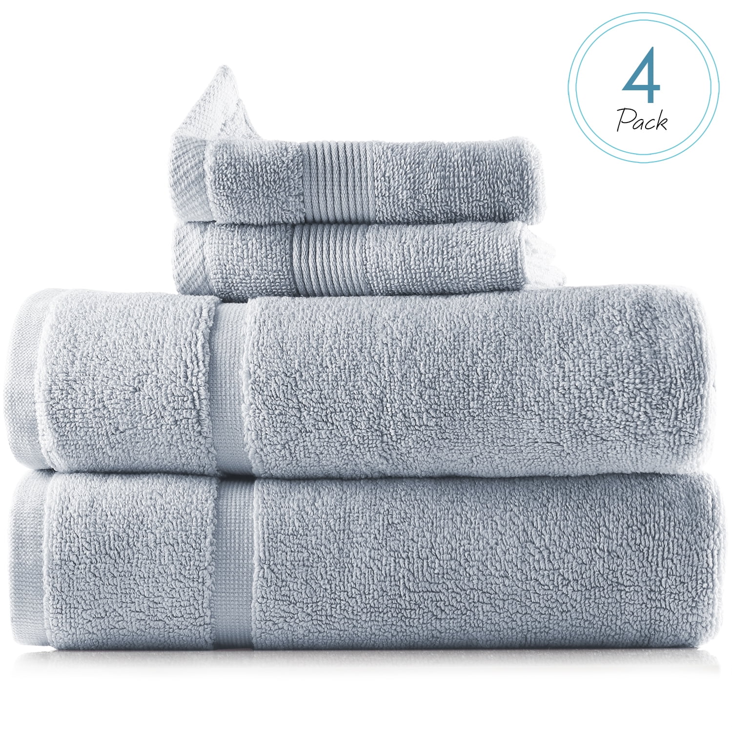 Clara Clark Cotton Bath Towels Ultra Soft & Absorbent - Walmart.com