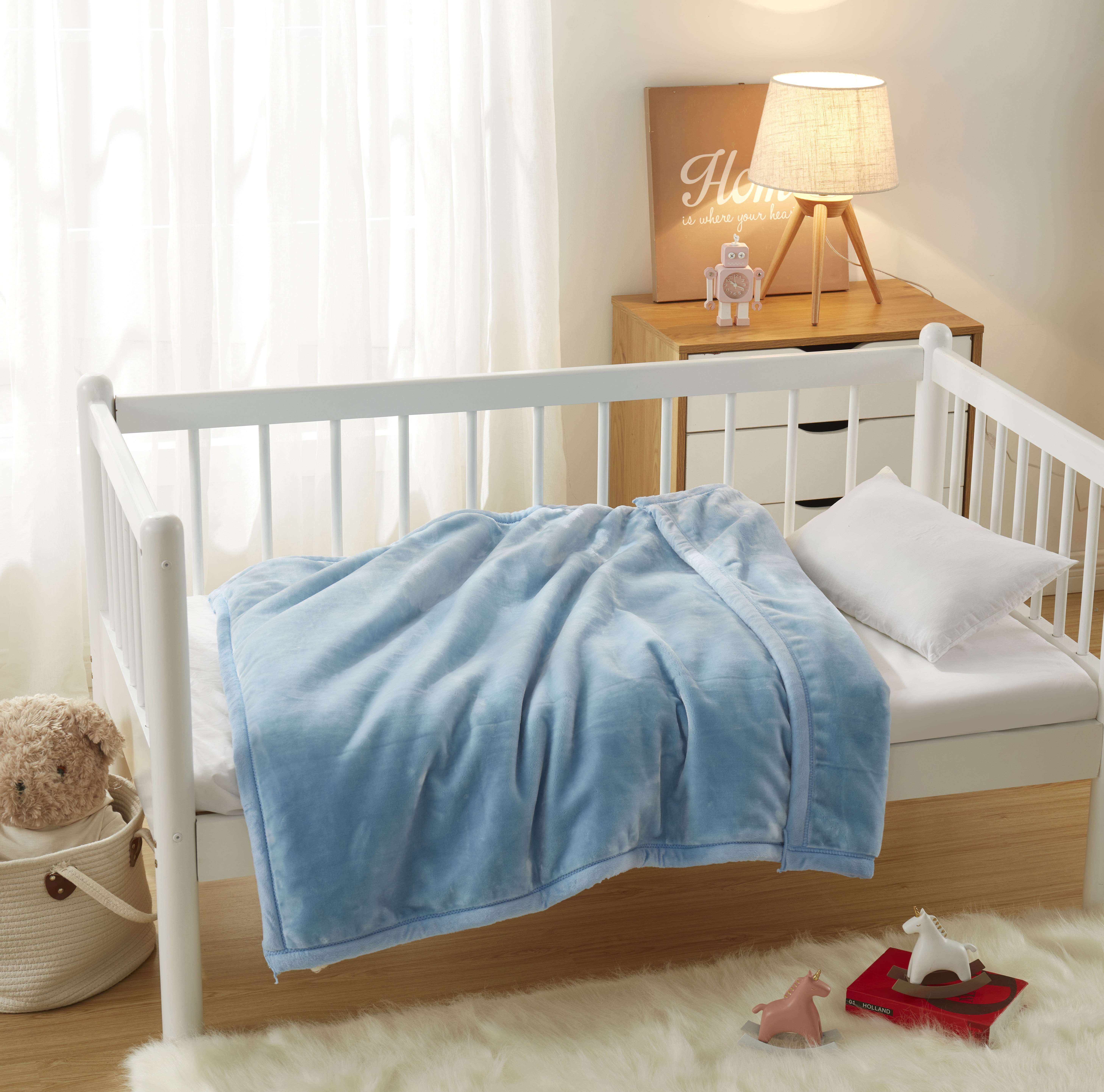 Clara Clark Blankets, Micro Mink Velvet Bed Blanket for Toddler, 39x50 ...