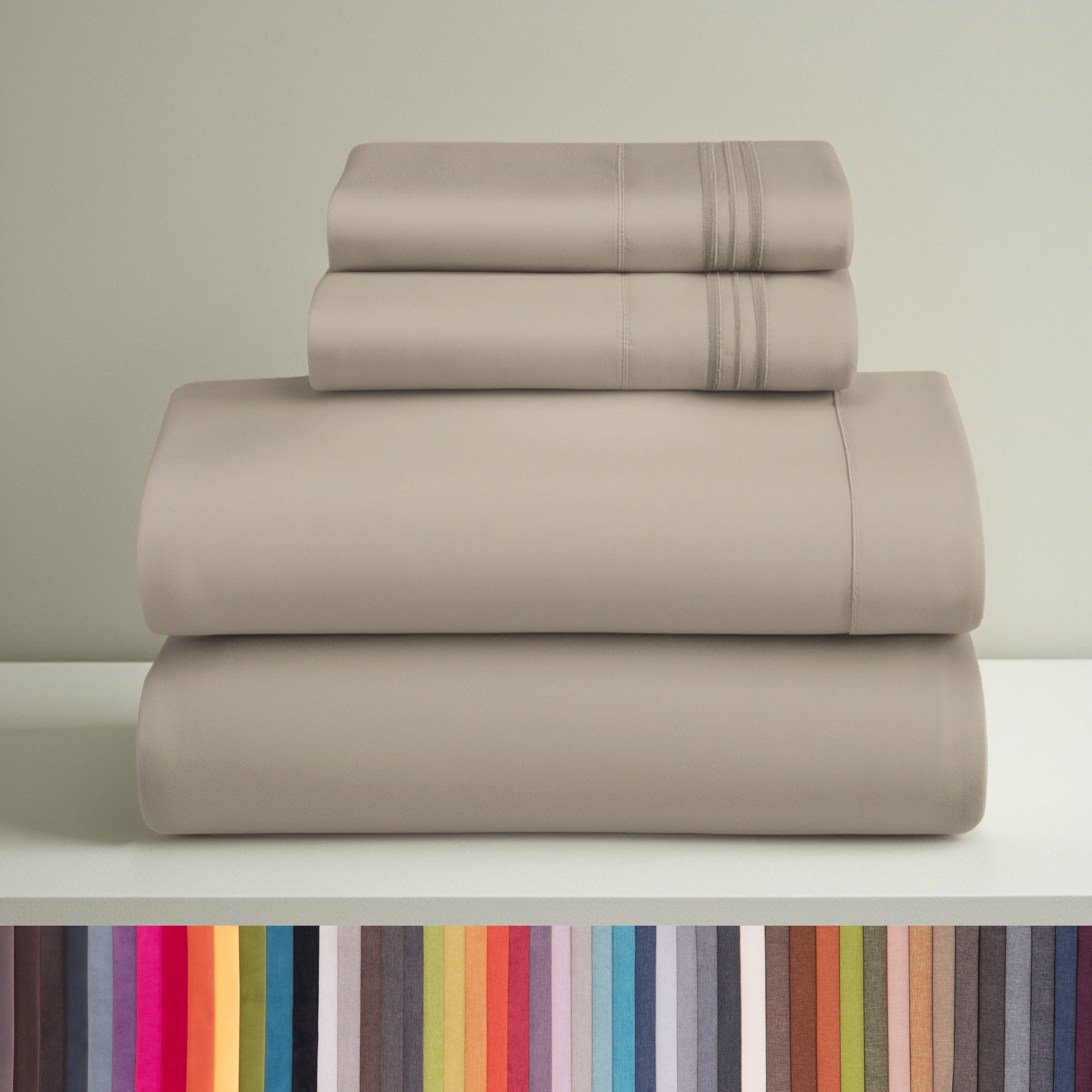 Clara Clark Full Size Sheets Set, Hotel Luxury 4 Piece Deep Pocket ...