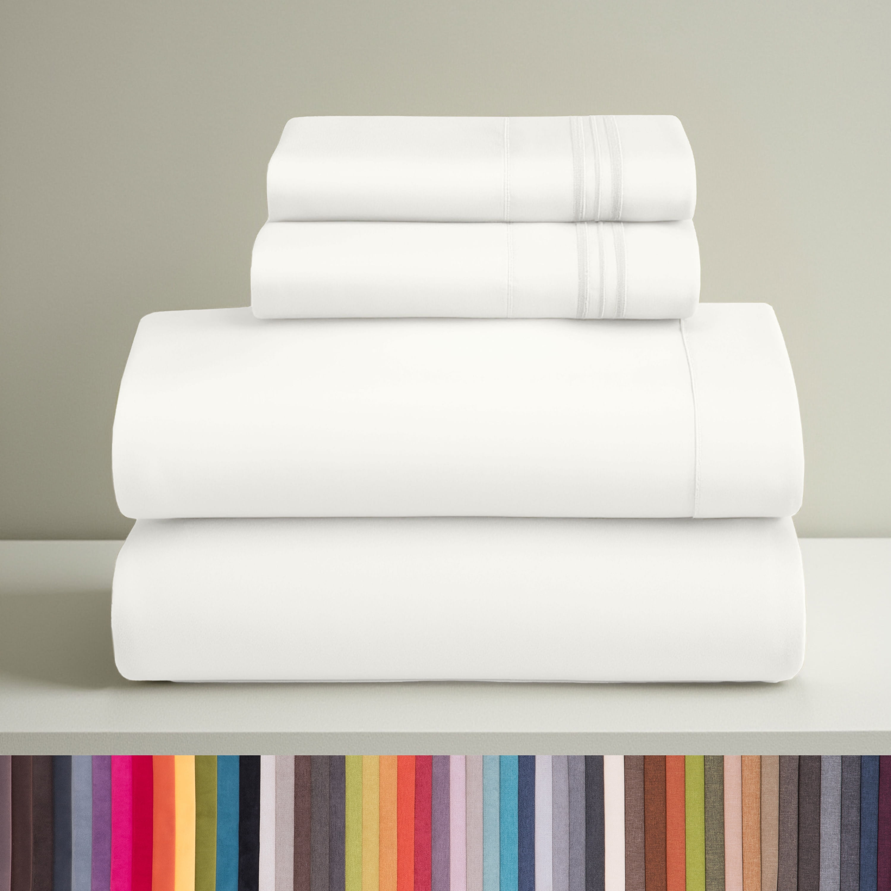 Clara Clark Full Size Sheets Set, Hotel Luxury 4 Piece Deep Pocket ...