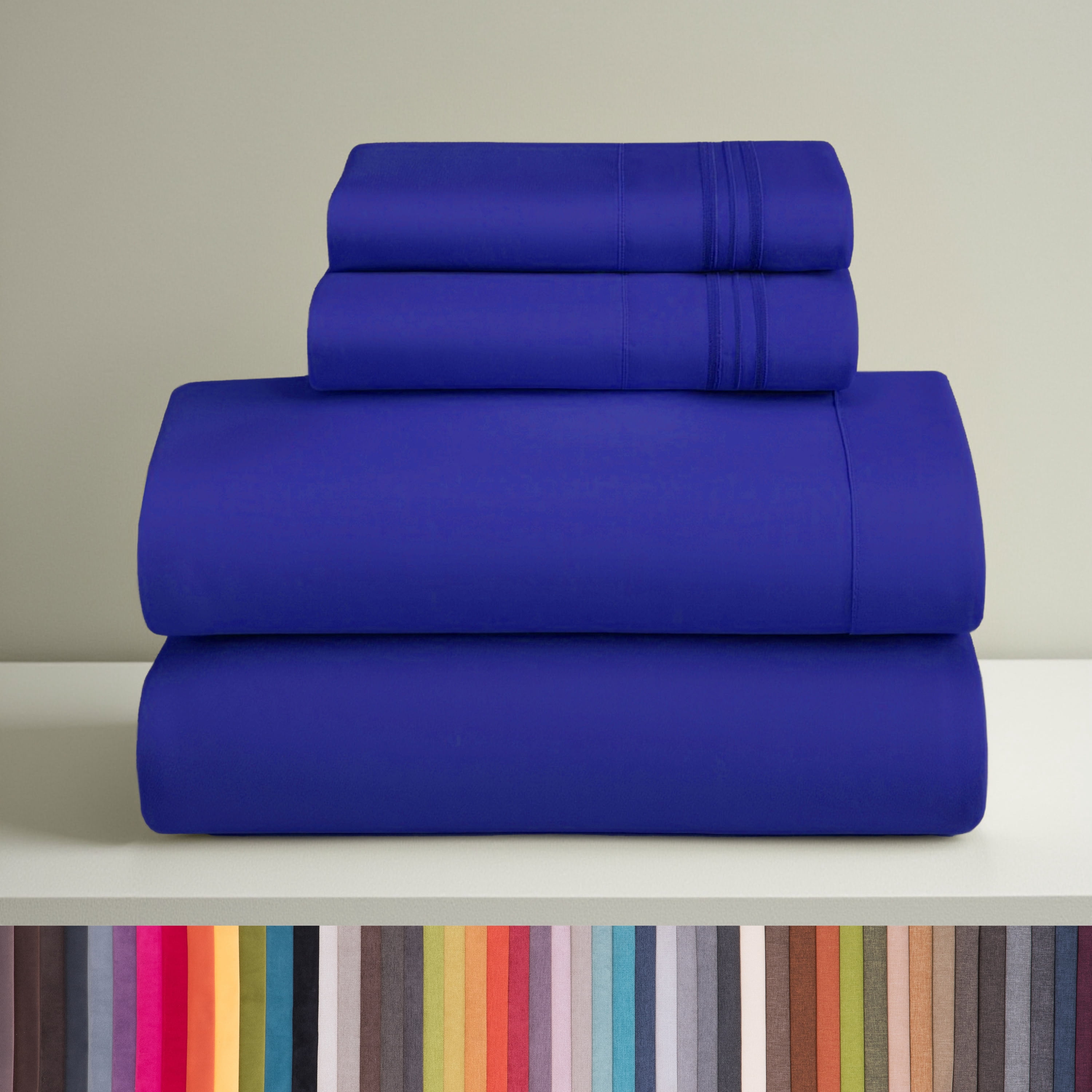 Clara Clark Full XL Sheet Set, Hotel Luxury 4 Piece Deep Pocket Sheets ...