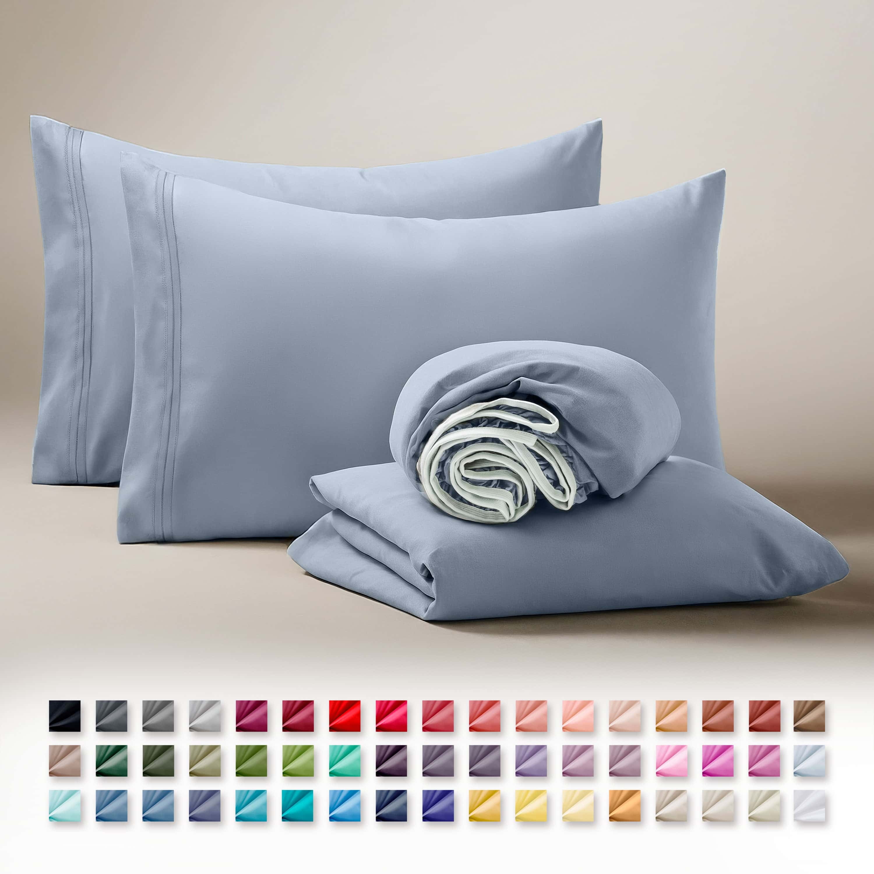 Clara Clark King Sheets Set, 1800 Series Deep Pocket King Size Sheets ...