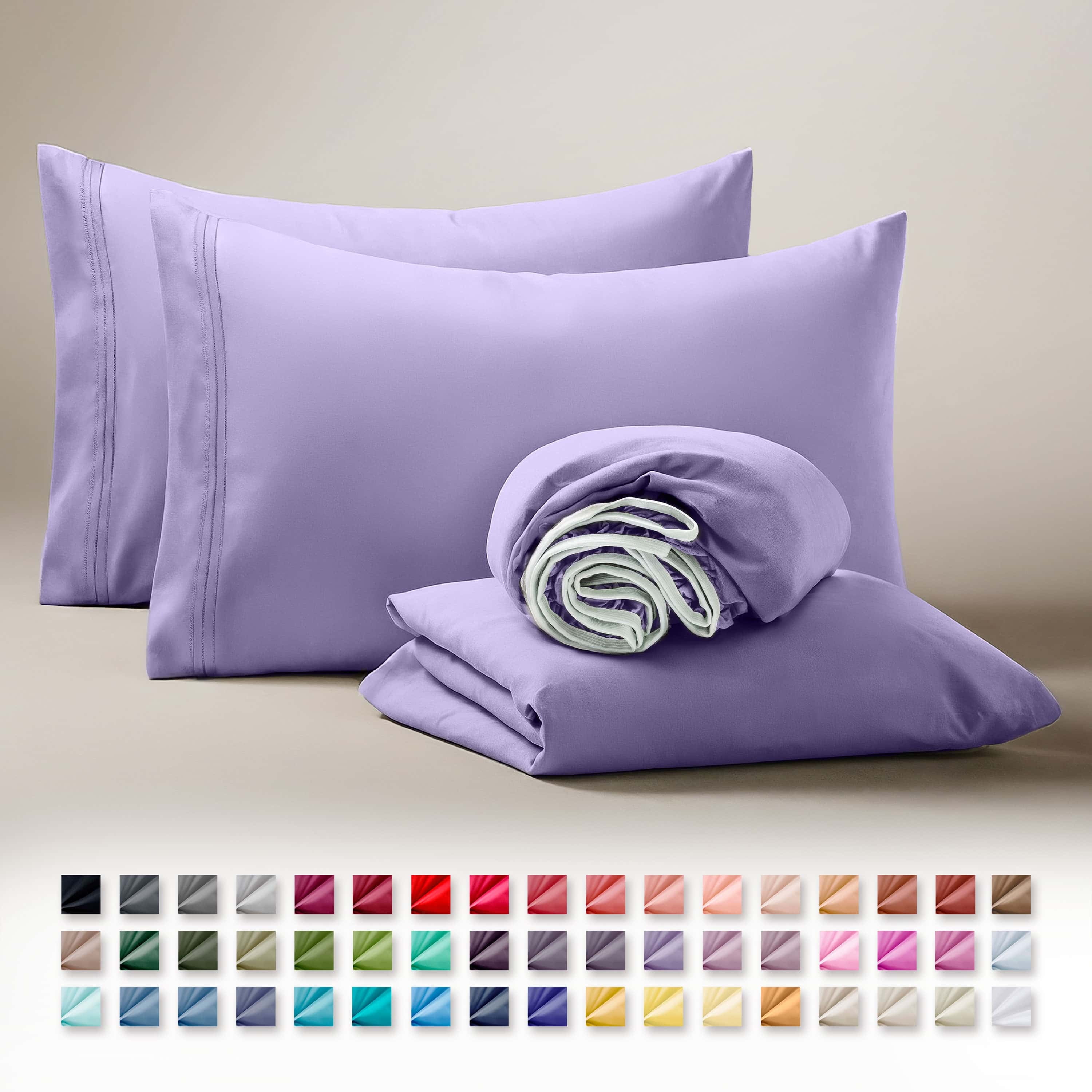 Clara Clark King Sheets Set, 1800 Series Deep Pocket King Size Sheets ...