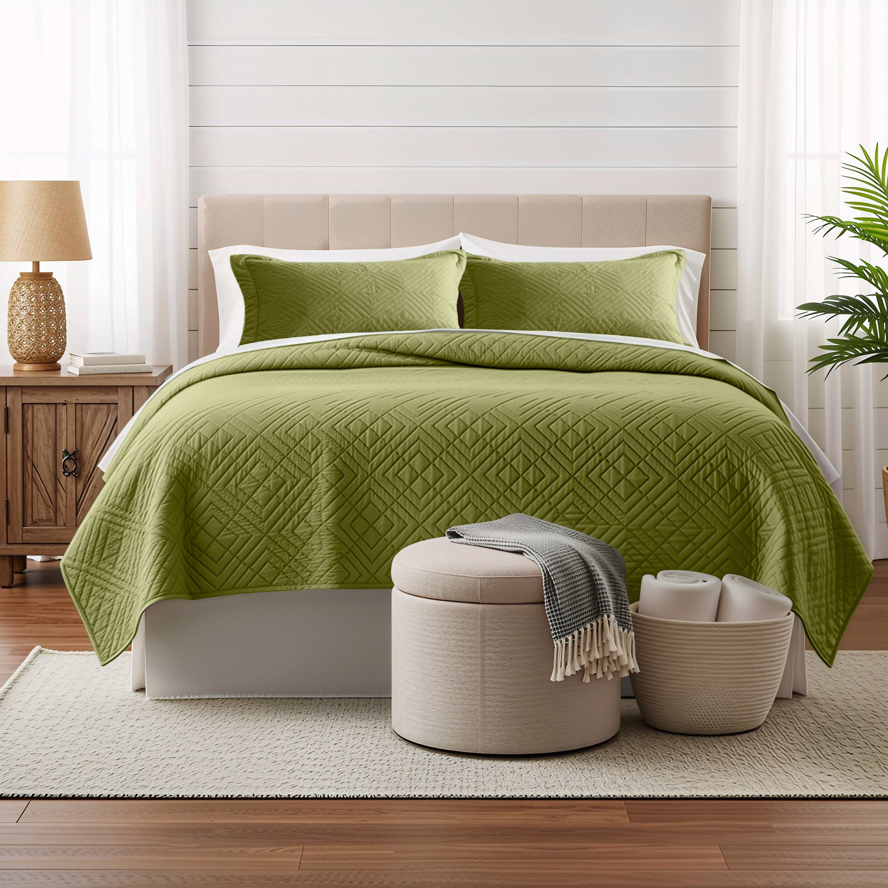 Clara Clark Quilt Sets, 5 Piece Lightweight Reversible Quilt Bedspread ...