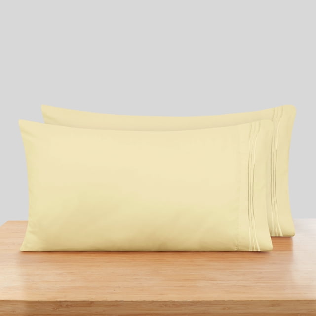 Clara Clark Microfiber Pillow Cases - Soft Breathable Bedding - Walmart.com