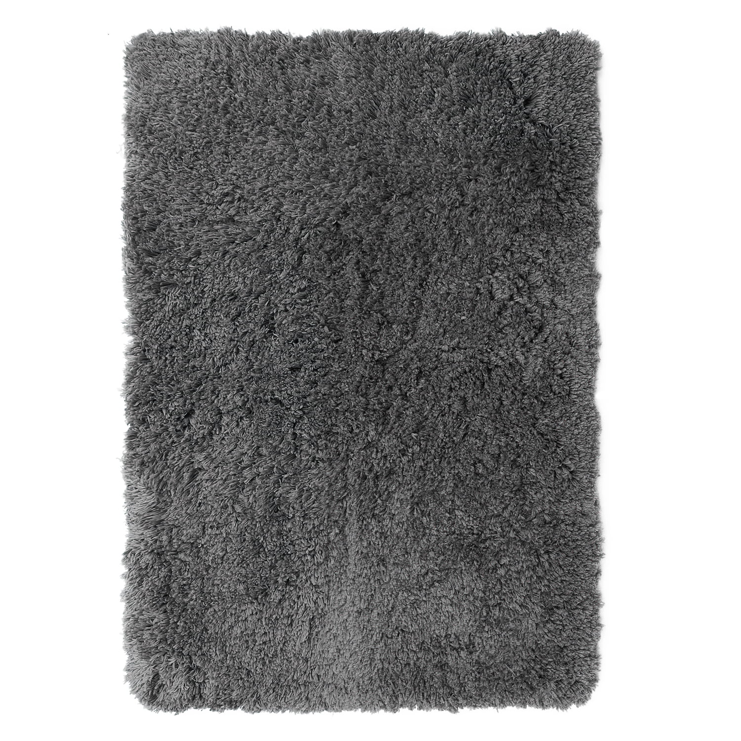 Clara Clark Shaggy Bath Rug 20x32 Gray - Non-Slip Microfiber Absorbent ...