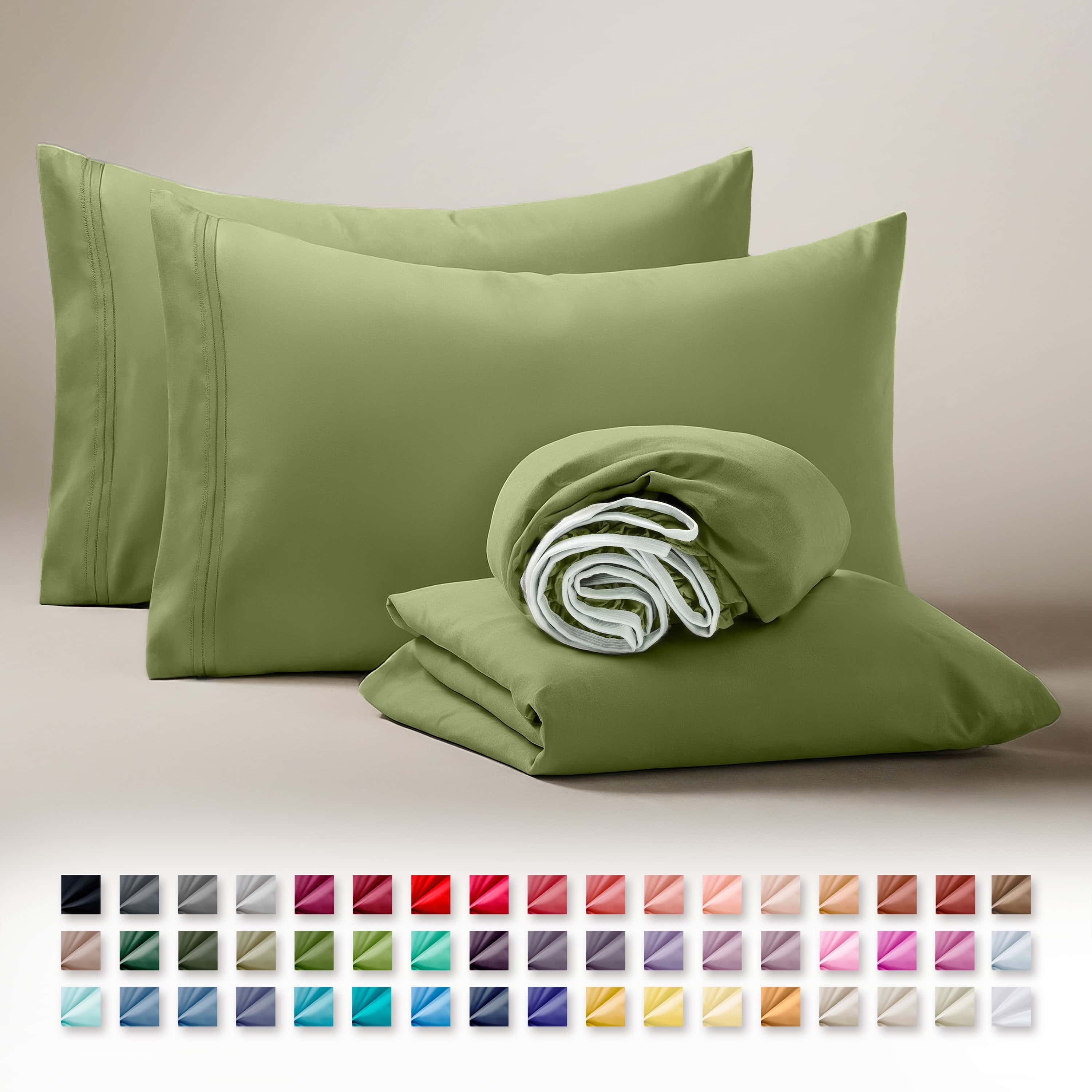 Clara Clark Twin Sheets Set, Hotel Luxury 3 Piece Deep Pocket Bed ...