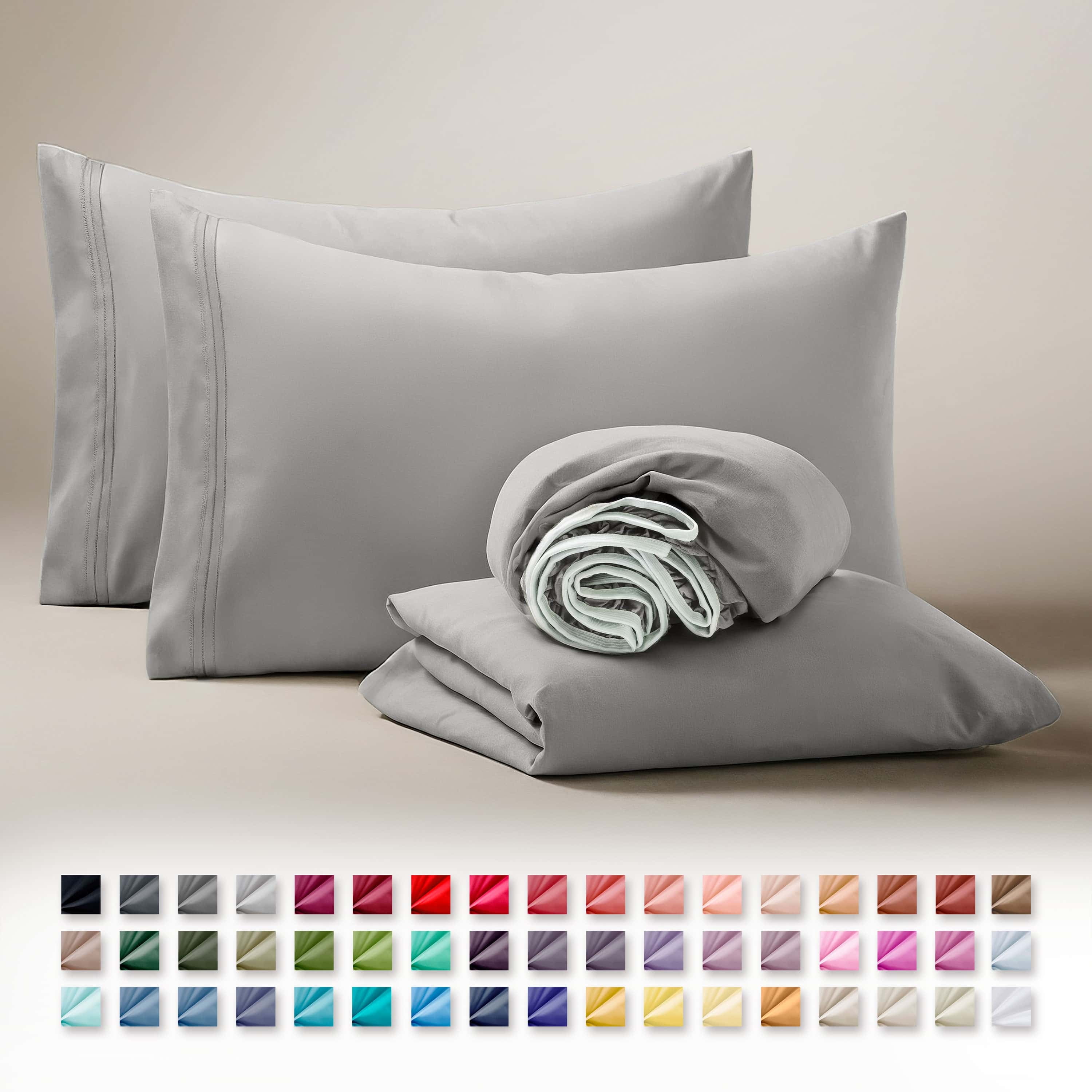 Clara Clark Twin Sheets Set, 1800 Series Deep Pocket Twin Sheet Soft ...