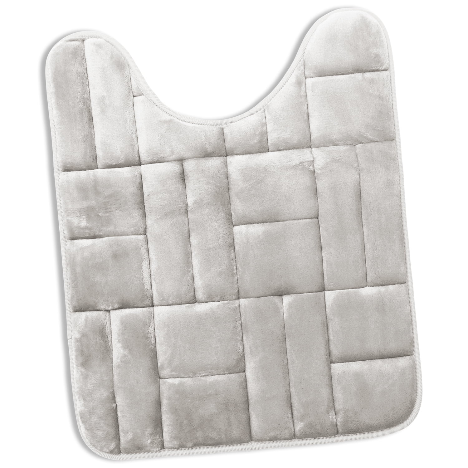 Clara Clark Ultra Soft Non Slip and Absorbent Bath Rug - Tiled Velvet ...
