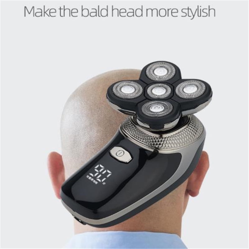 Washable Electric Bald Head Shaver 5D Man Skull Razor Floating Rotary ...