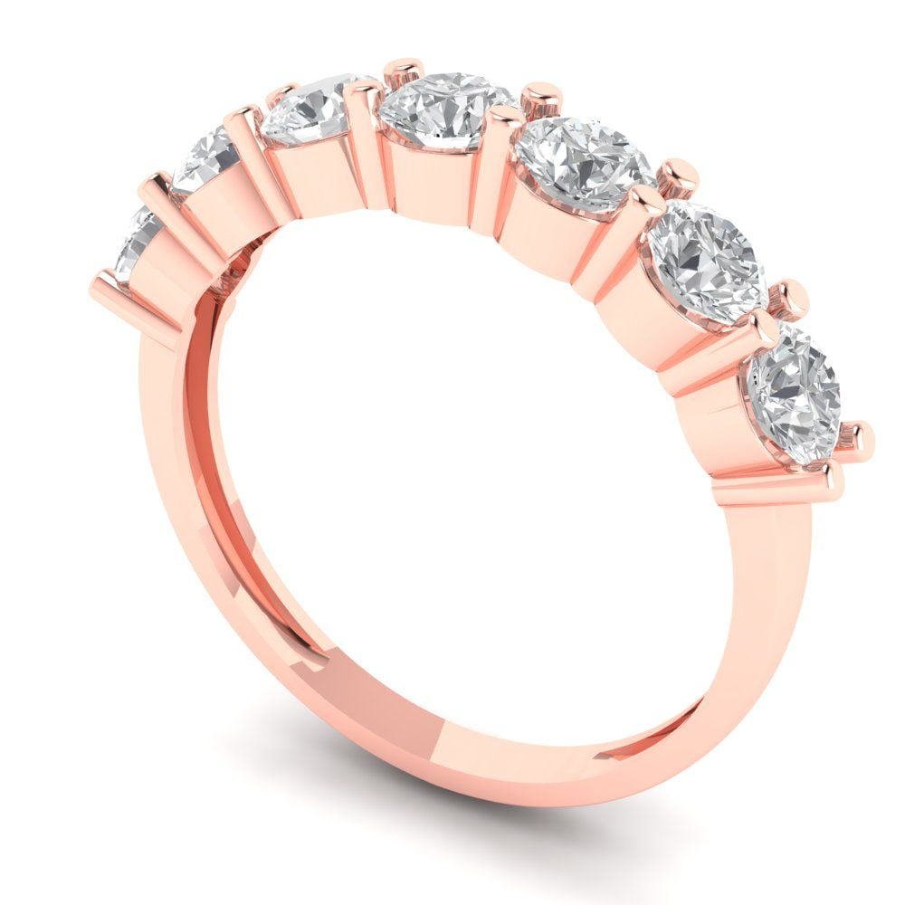 Clara Pucci 18K Rose Solid Gold Custom Laser Engraved Women's Solid ...