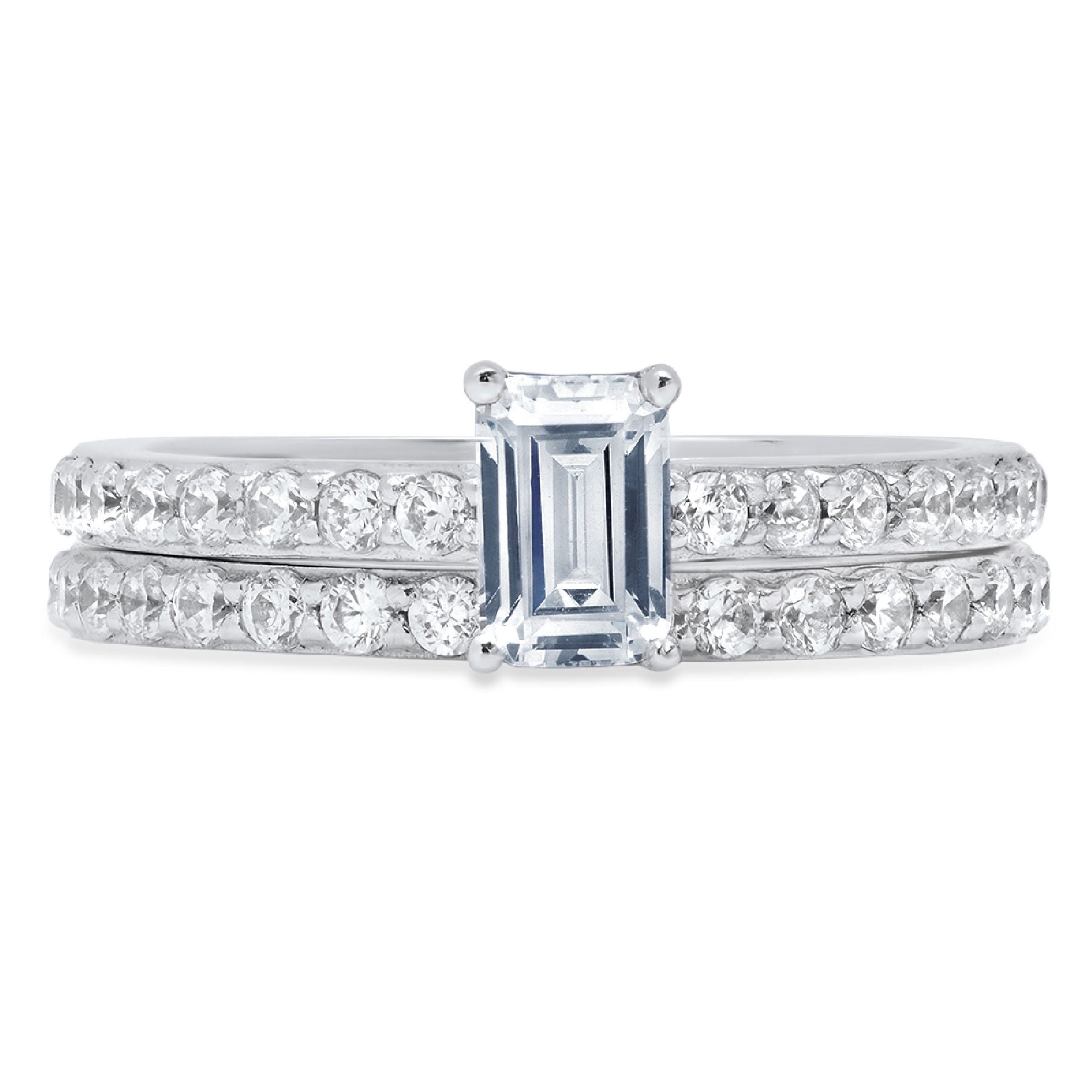 Clara Pucci 18K White Gold 1.325 Natural Swiss Blue Topaz Engraveable ...