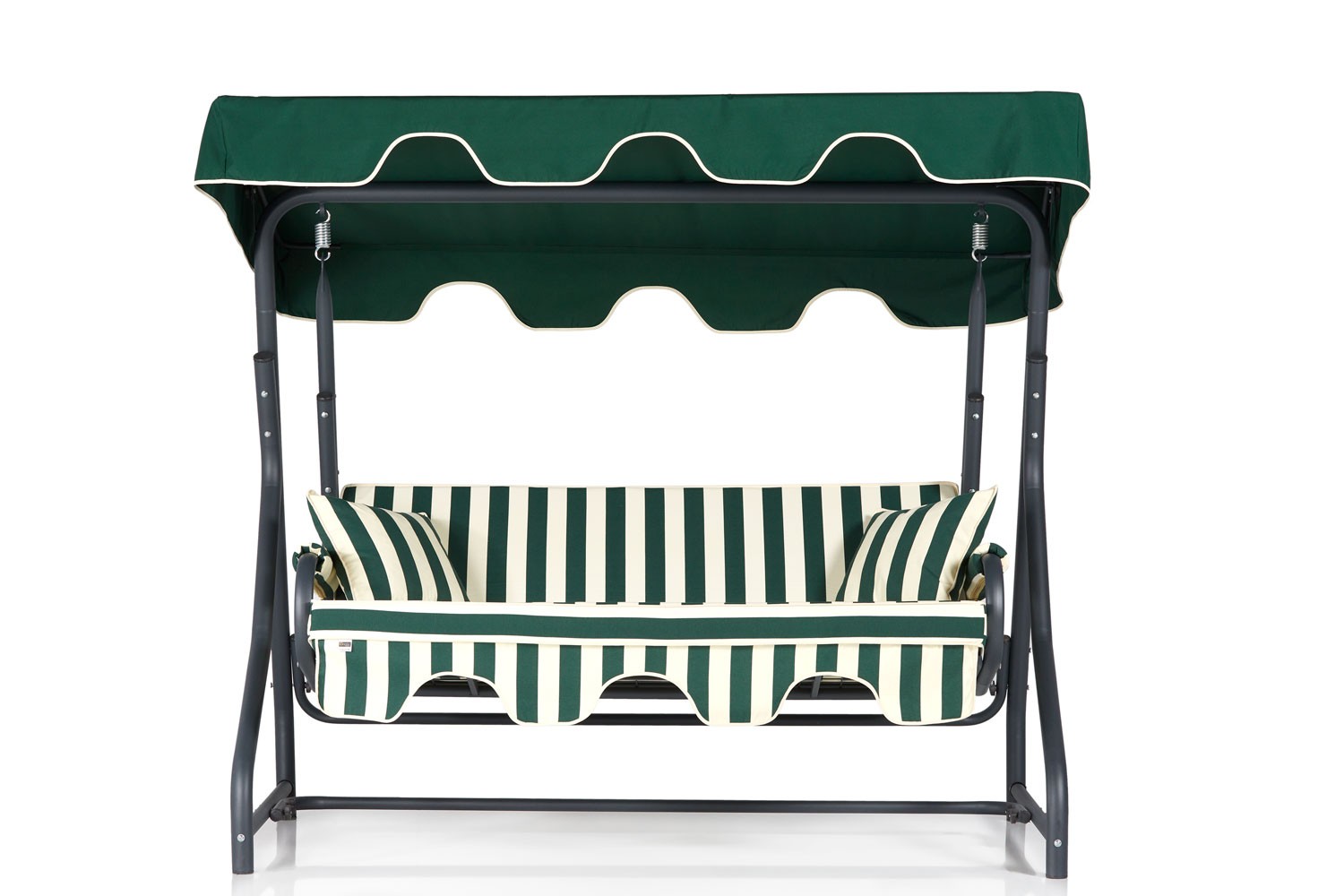 Clara-Wing-Green, Cream-Garden Triple Swing Chair - Walmart.com