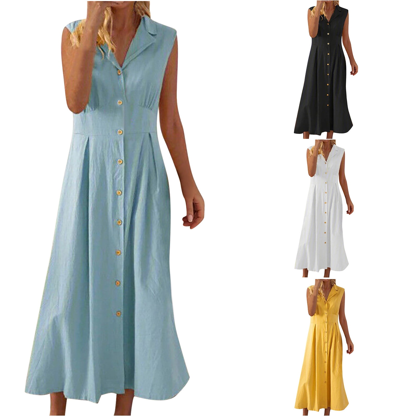 Clarance Yteetum Summer Dresses for Women 2025 Cute Summer Dresses for ...