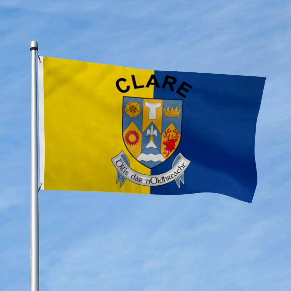 Clare Ireland County Flag New 3x5ft Vivid Color Double Stitched with 2 ...