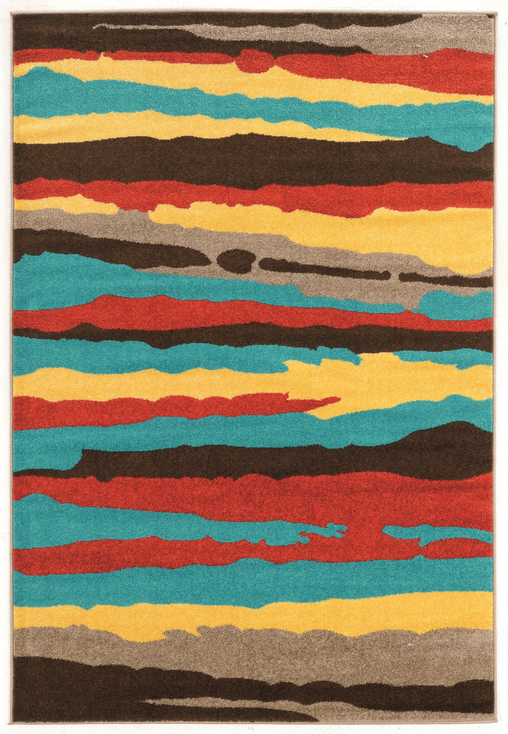 Claremont Larva 2 Terra/Turquoise Rug, Multiple Sizes - Walmart.com