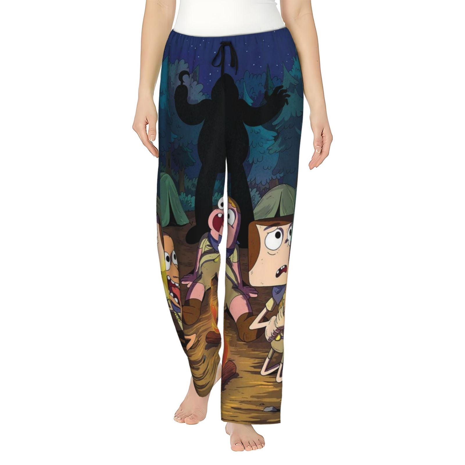 Clarence Unisex Home Pajamas, Stylish Casual Full Print Drawstring Room ...