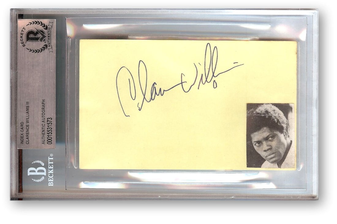 Clarence Williams III Signed Autographed Index Card Mod Squad Linc Hayes BAS 573 - Walmart.com