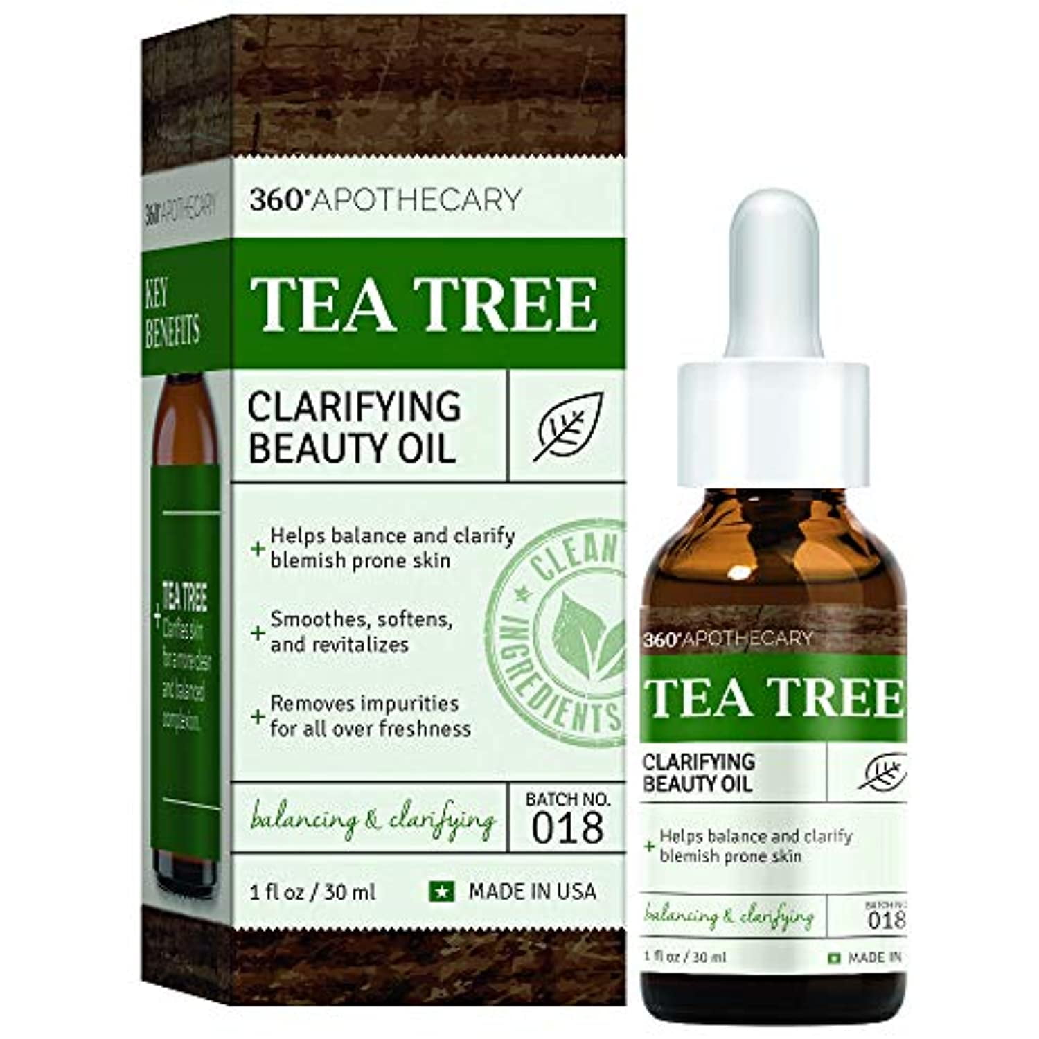 Clarifying Tea Tree Beauty Oil, 1 Fl. Oz - Walmart.com