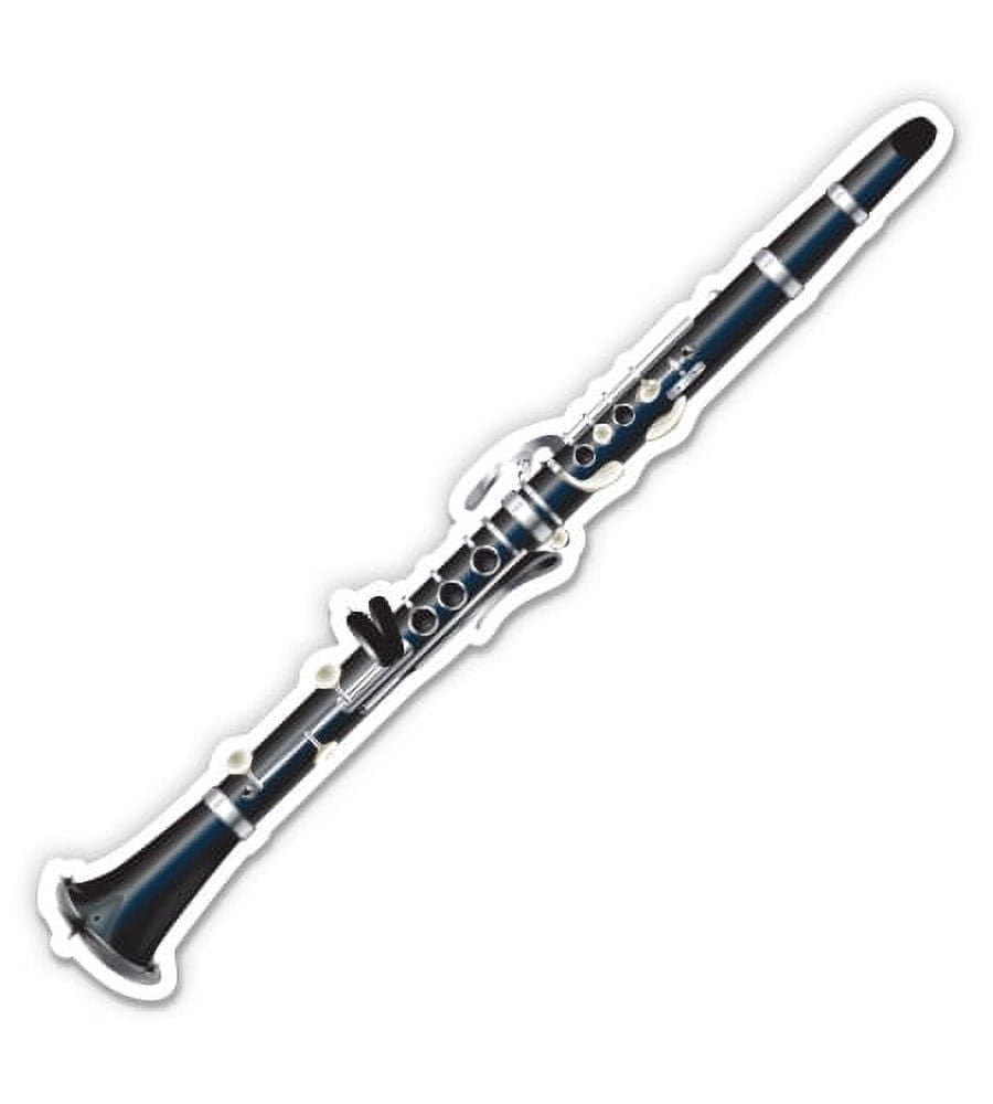 Clarinet - 5" Vinyl Sticker - For Car Laptop I-Pad - Waterproof Decal ...