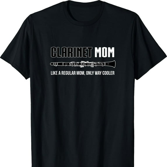 Clarinet Mom Funny Cute Marching Band Gifotton Adult Top T-S Street T ...