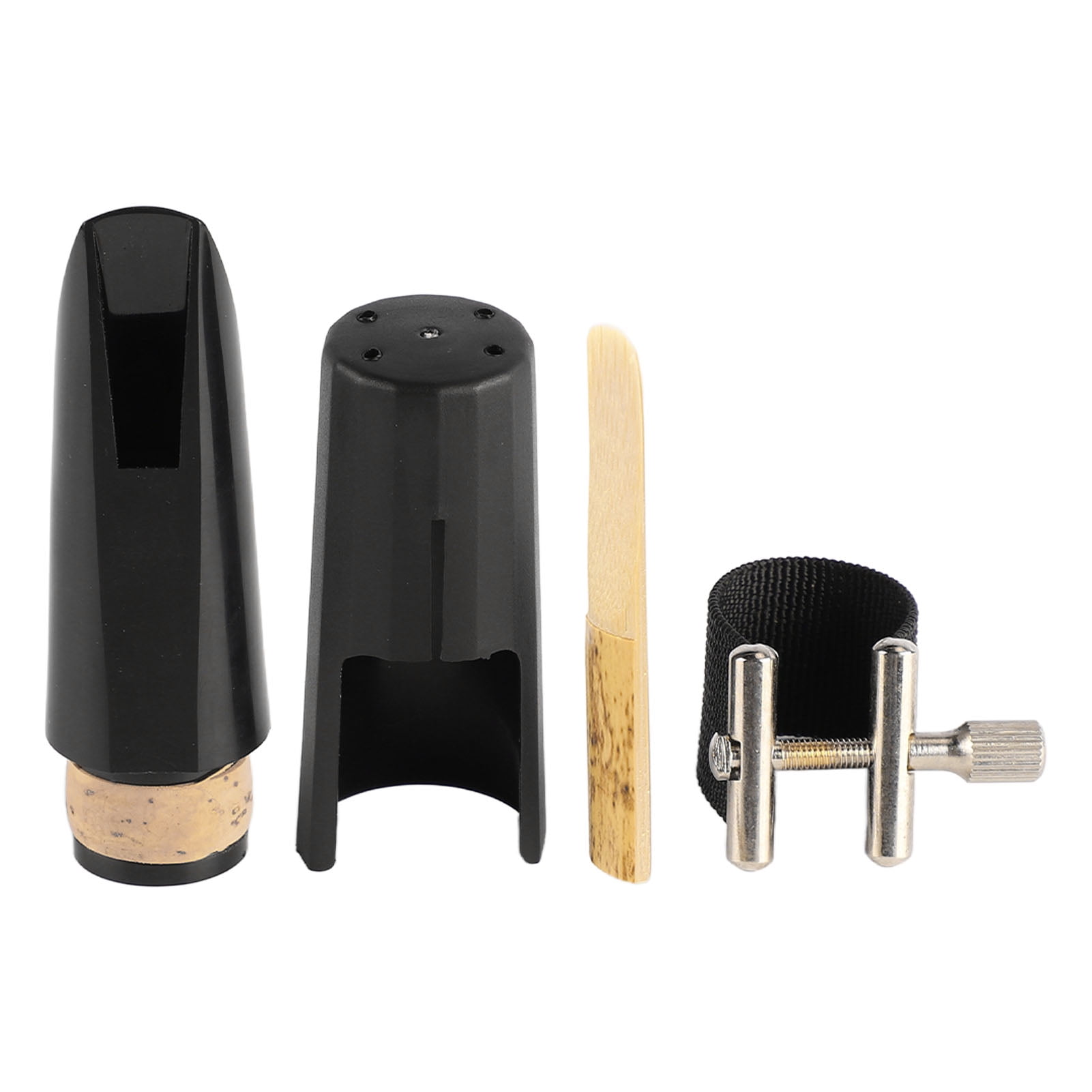 Clarinet Mouthpiece Kit with Ligature Reed Plastic Cap Black Musical ...