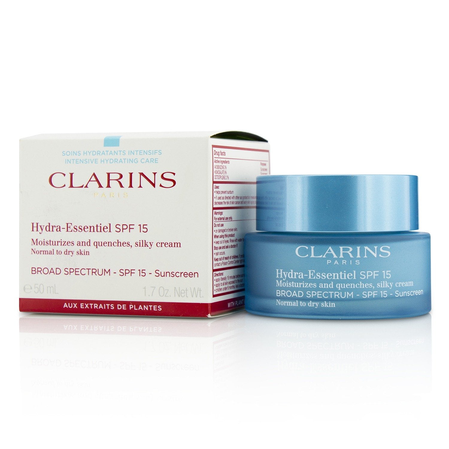 Clarins Hydra-Essentiel Silk Moisturizing Cream with SPF 15 1.7 oz ...