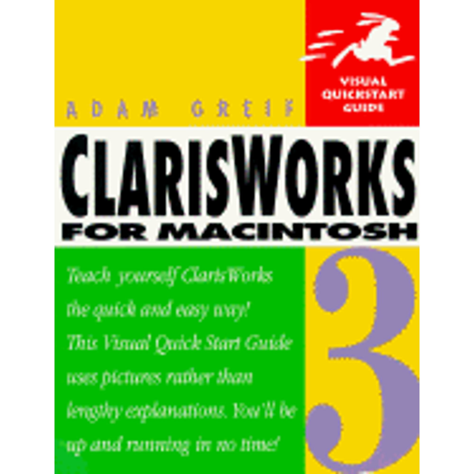 Pre-Owned ClarisWorks 3 for Macintosh Visual QuickStart Guide Paperback Adam Greif - Walmart.com