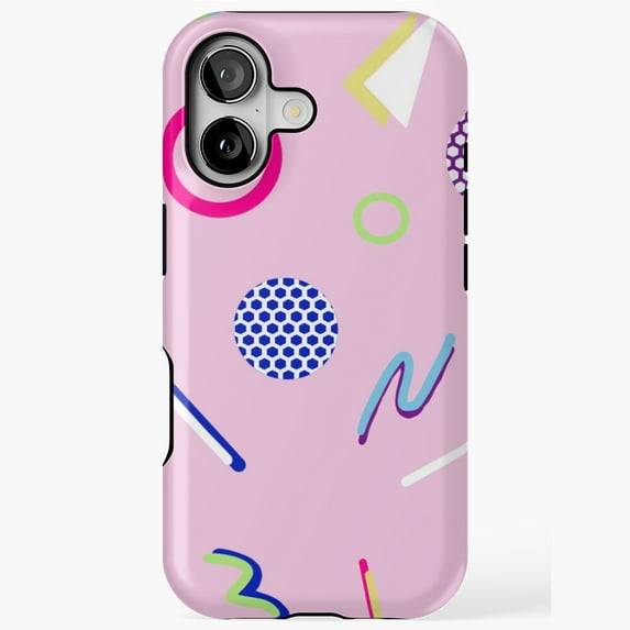 Clarissa 80s Pink Print Retro Phone Case 11 12 13 14 15 17 Pro Max ...