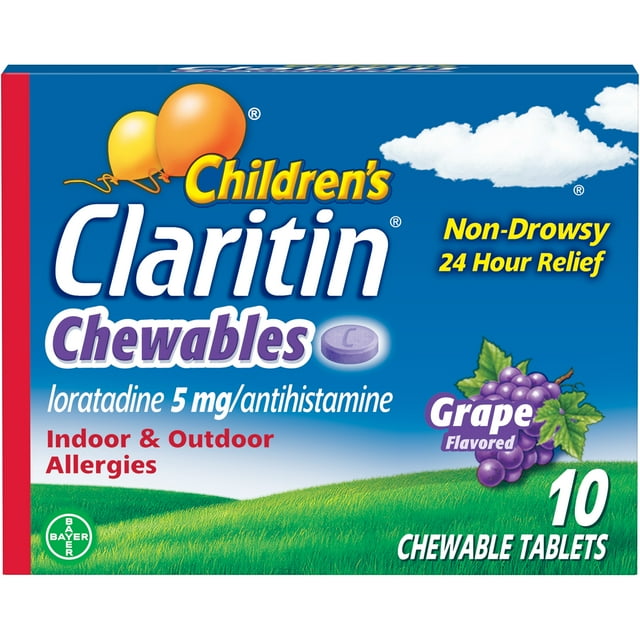 Claritin Children's Allergy Relief Medicine, Loratadine Antihistamine ...