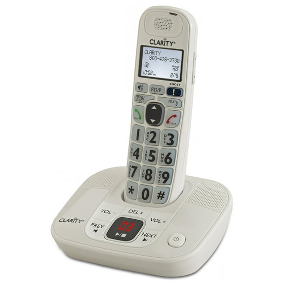 Clarity 53714 DECT 6.0 Amplified Cordless Phone with Digital Answering ...