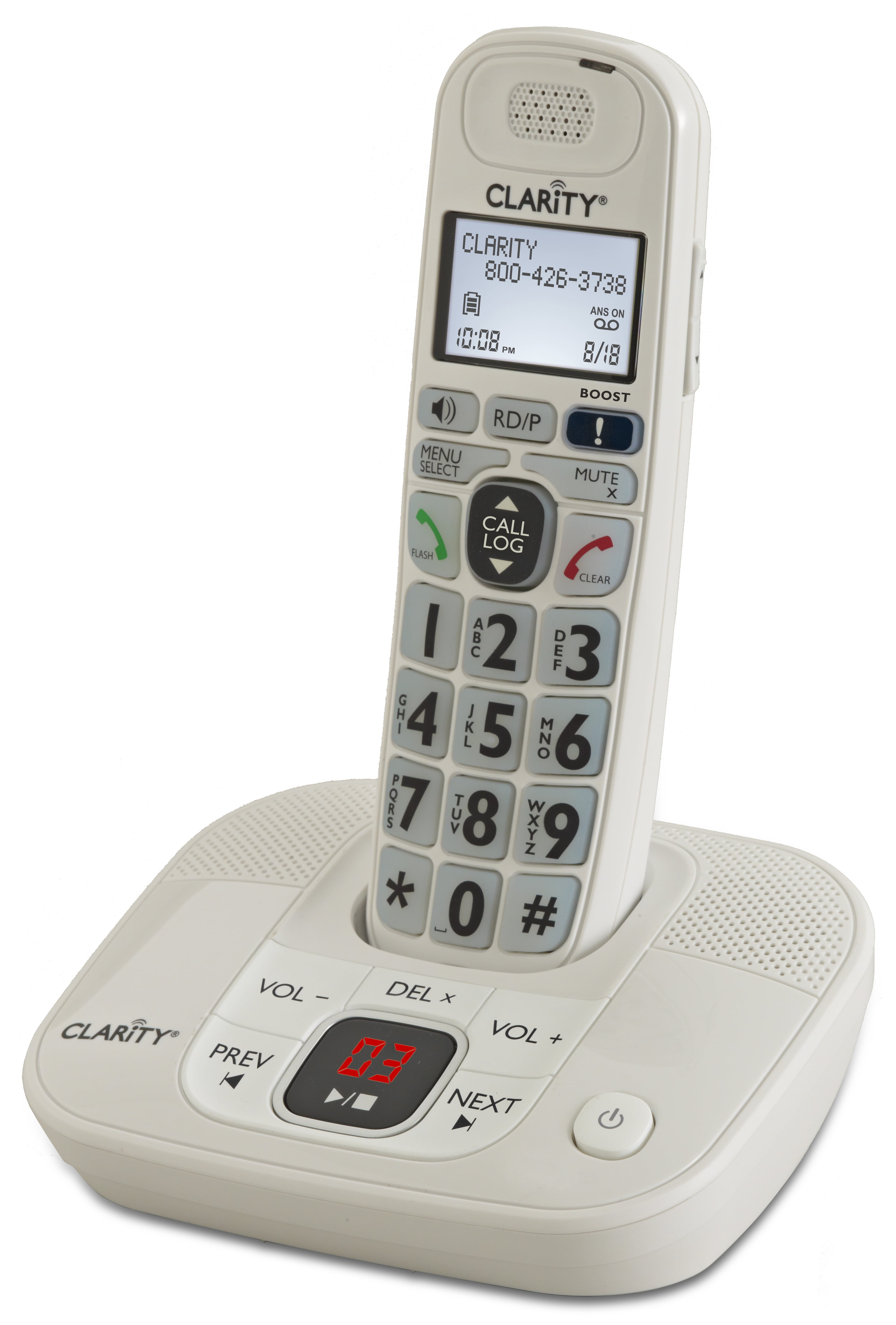 Clarity D714 Amplified DECT 6.0 Cordless Phone with Answering Machine ...
