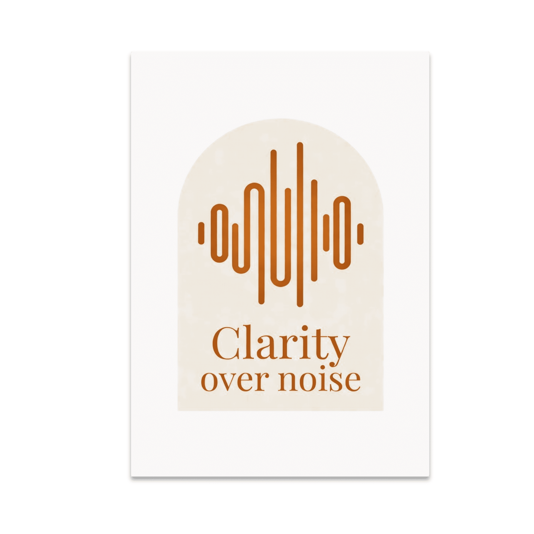 Clarity Over Noise Monoline Illustration - Modern Decor Enthusiast ...