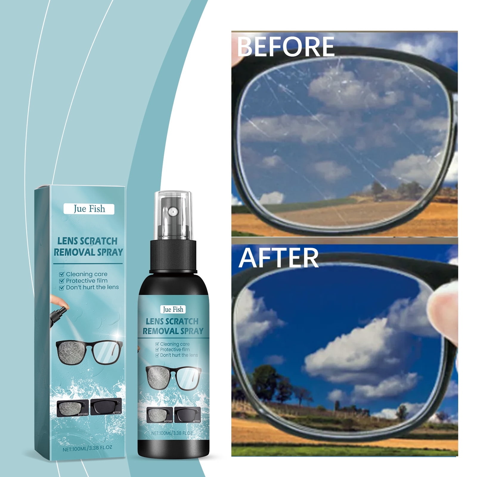 Clarity Restorer Spray – Advanced Scratch Repair & Lens Cleaner for ...