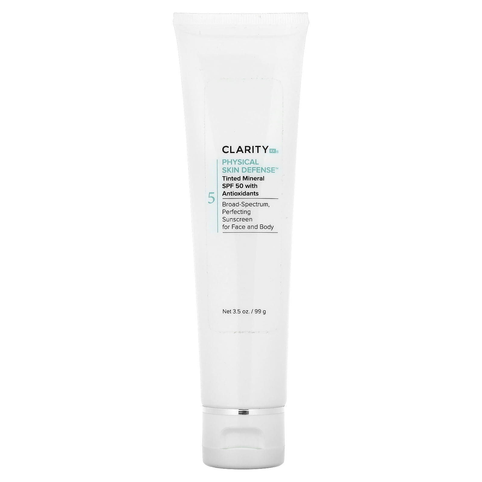 ClarityRx Block Sunscreen - Physical Skin Defense, Tinted Mineral SPF ...