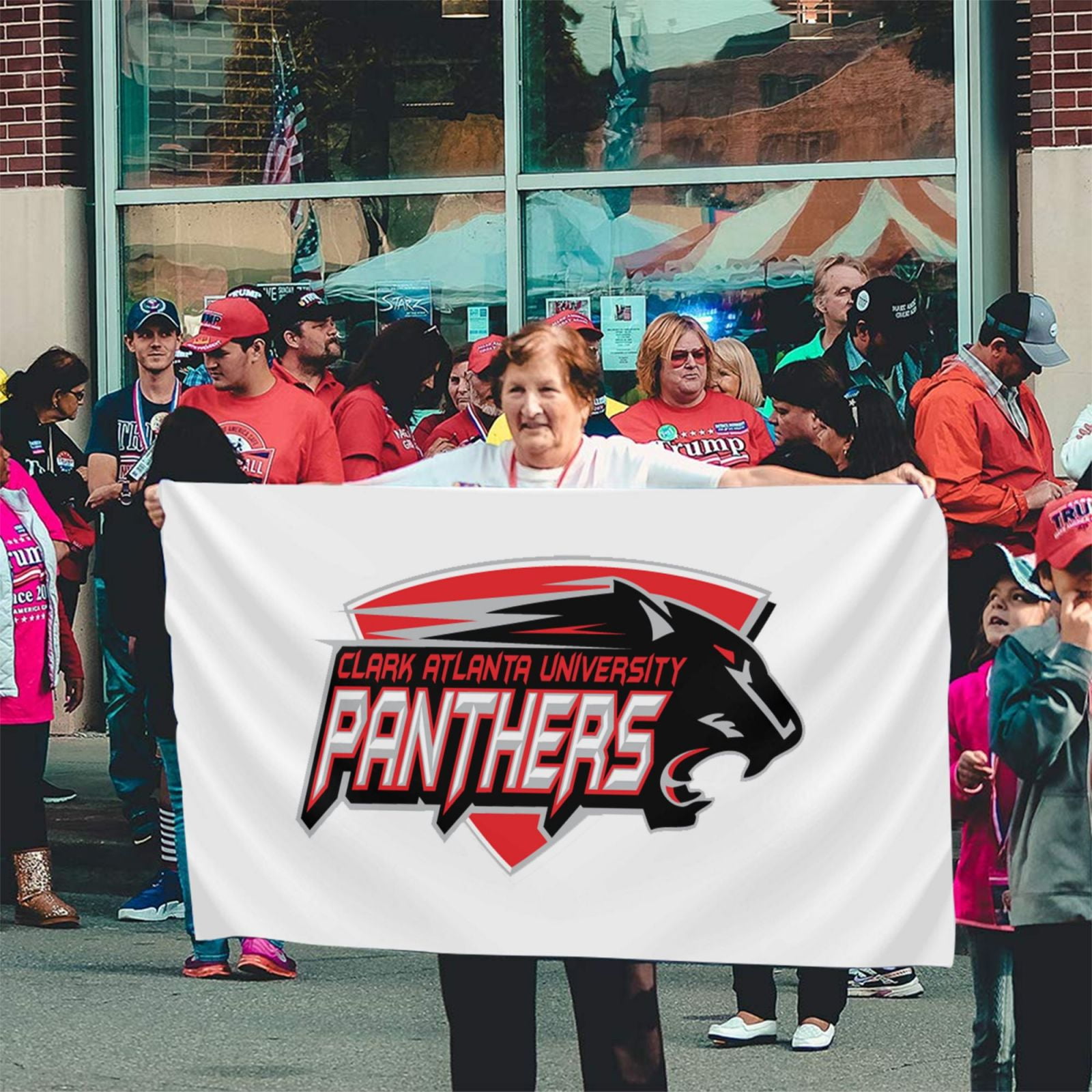 Clark Atlanta University Logo Flag 3x5ft, Home Garden Flag, Suitable ...
