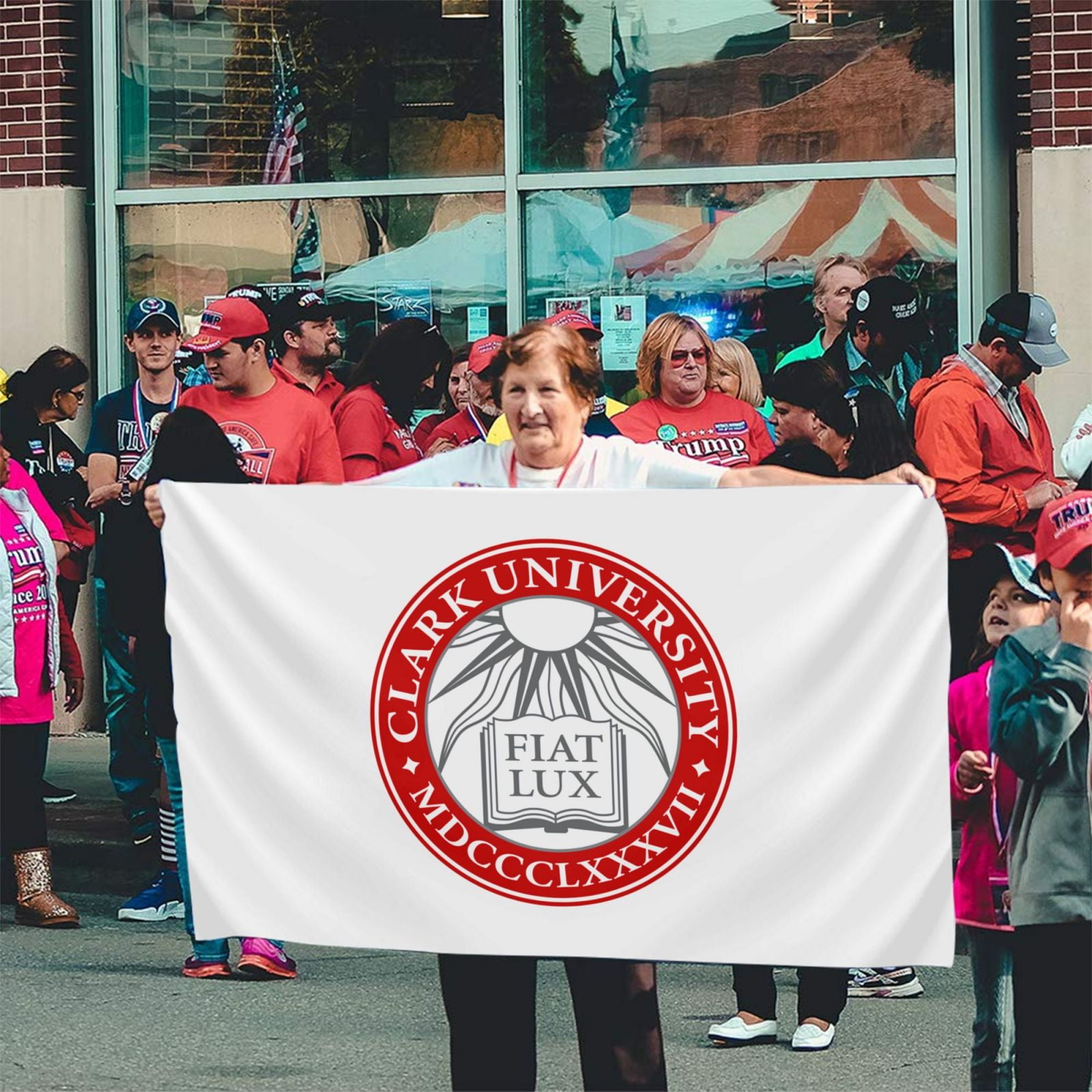 Clark Atlanta University Logo Flag 3x5ft, Home Garden Flag, Suitable ...