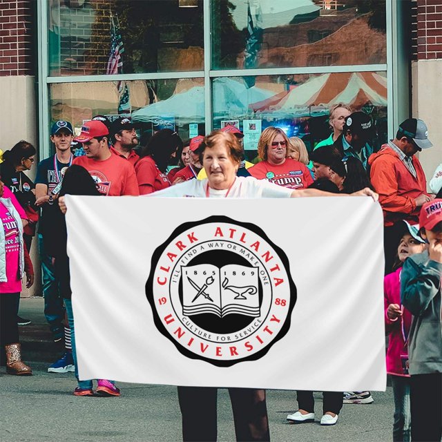 Clark Atlanta University Logo Flag 3x5ft, Home Garden Flag, Suitable ...