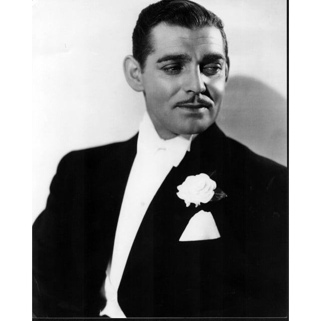 Clark Gable In Tuxedo With Flower Black And White Photo Print (8 x 10 ...