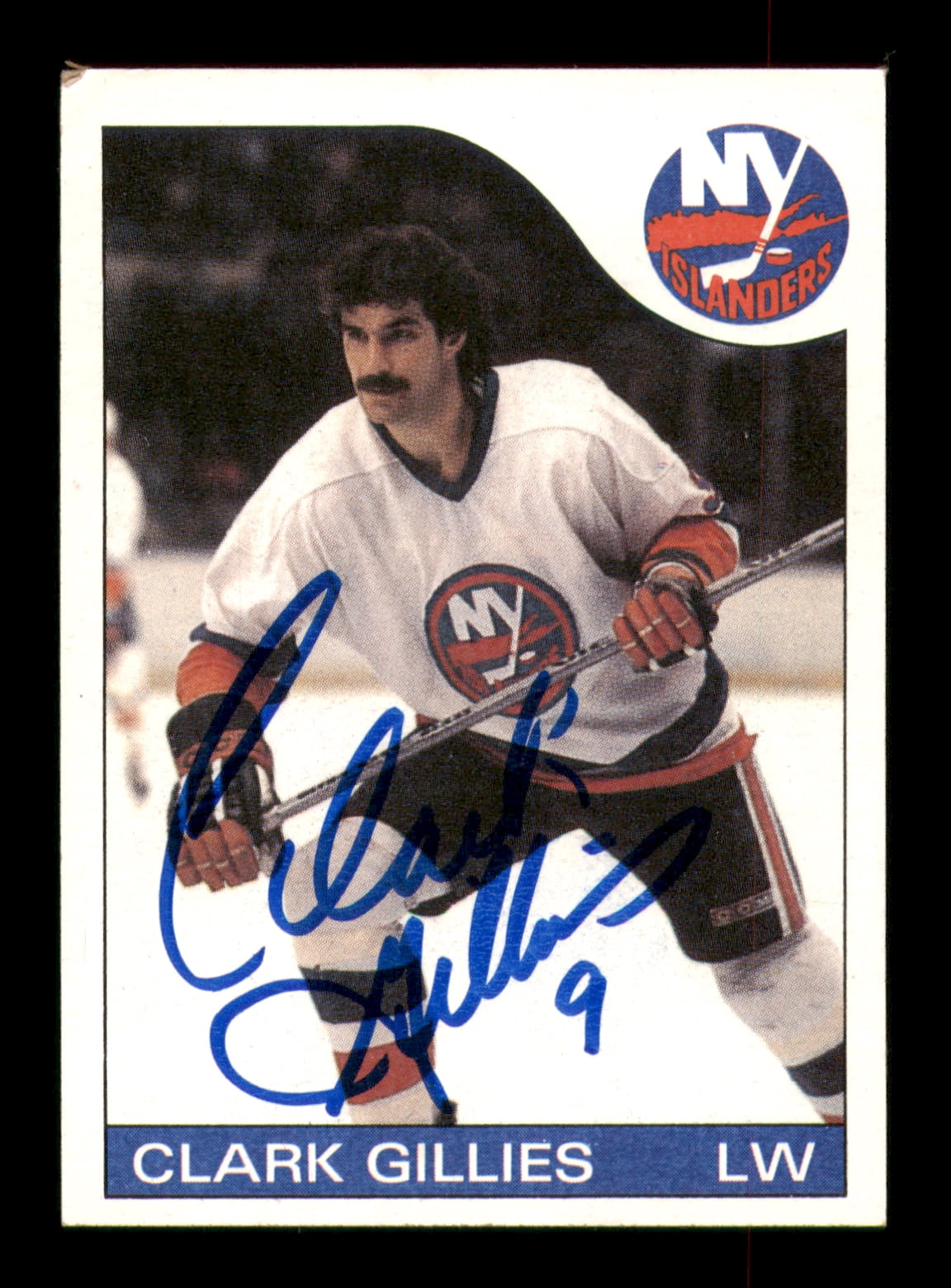 Clark Gillies Autographed 1985-86 Topps Card #81 New York Islanders SKU ...