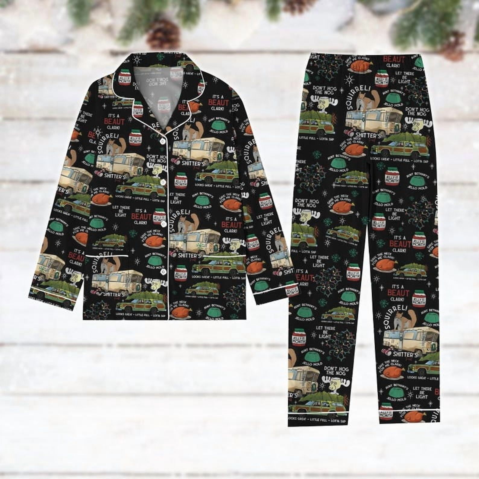 Clark Griswold Christmas Pajamas Set, National Christmas Holiday ...